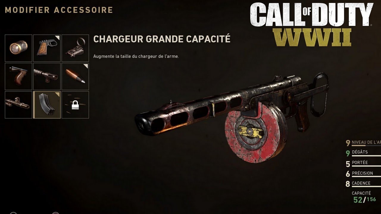 Call of Duty WW2 " La PPSH-41 meilleur classe " FR/ HD - YouTube