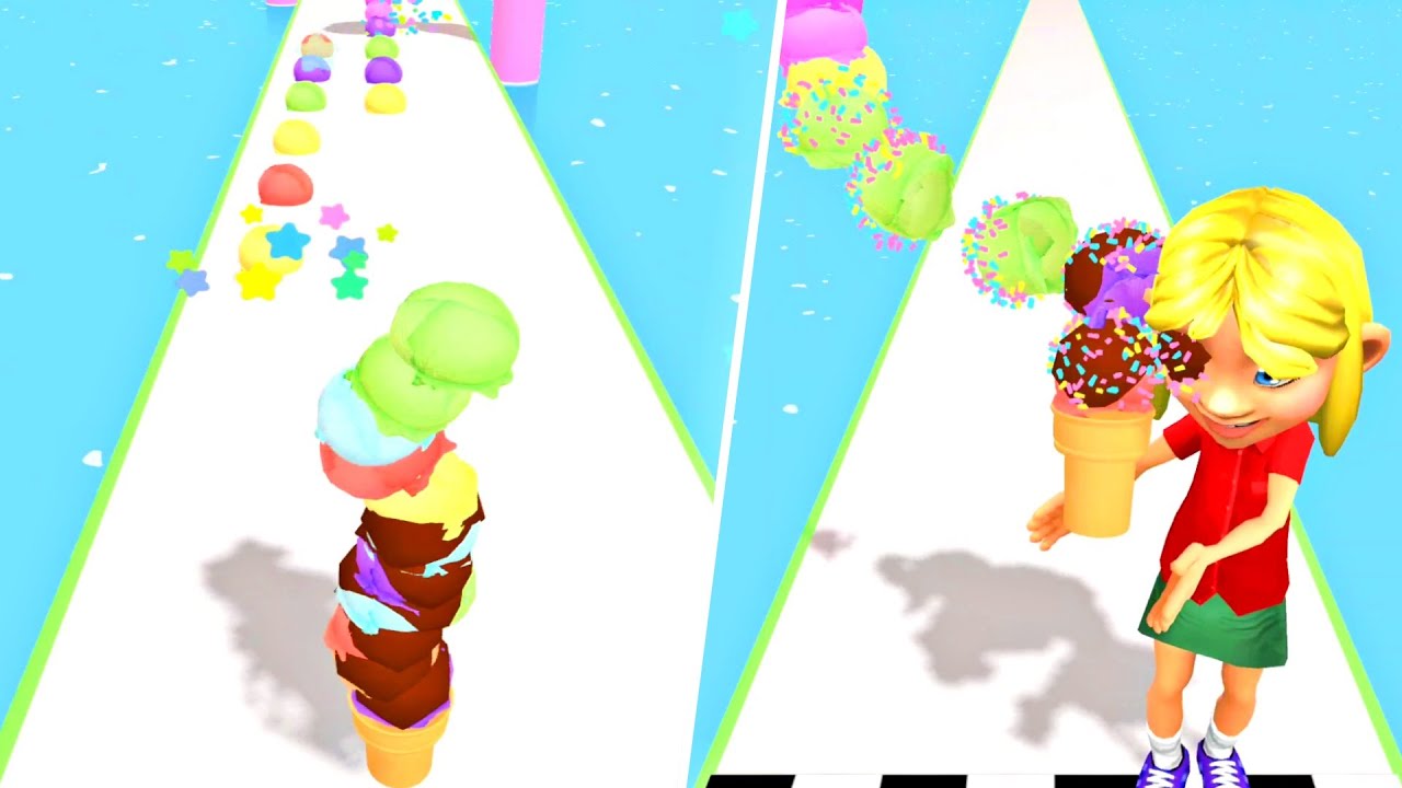 Ice Cream Run : All Levels Gameplay Trailer Android,ioS New Game - YouTube
