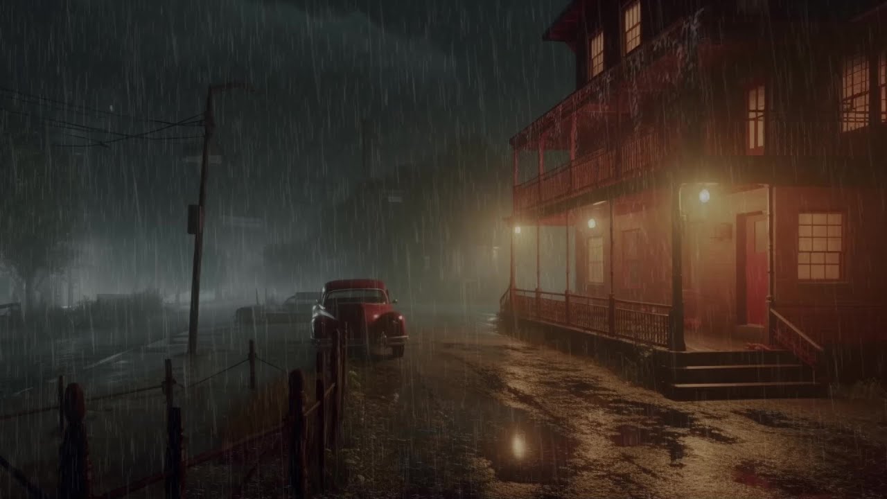 Fall Asleep And Relax Under The Gentle Rain With Light Thunder For Deep ...