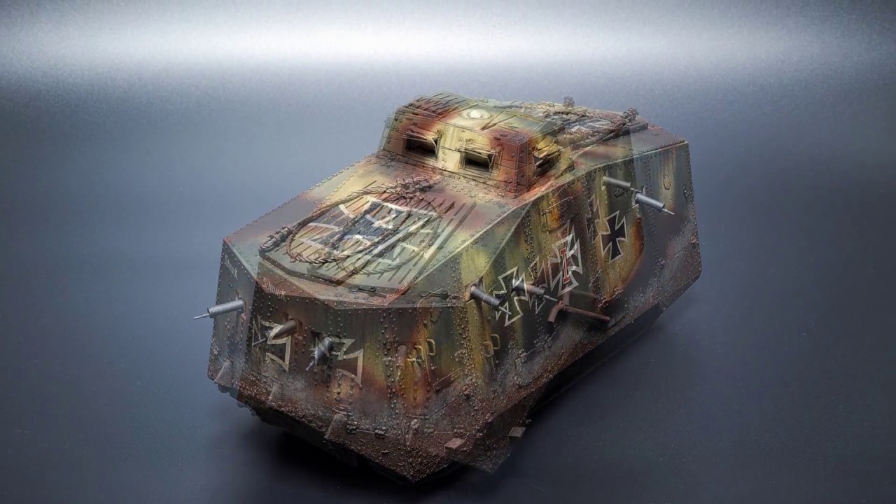 MENG "A7V Tank [Krupp] - YouTube