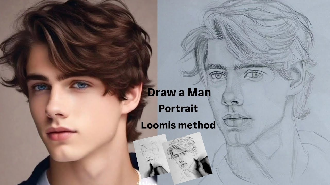 Unlock your inner artist | Draw a man portrait with Loomis method ...