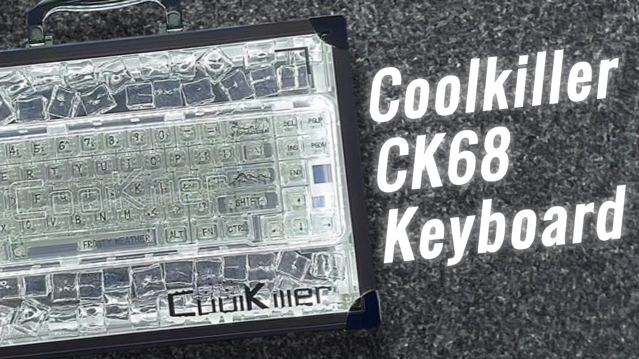 CoolKiller CK68 Keyboard Sound🔊 All Transparent Keyboard🧊 Transparent Keycap Recommendation ...