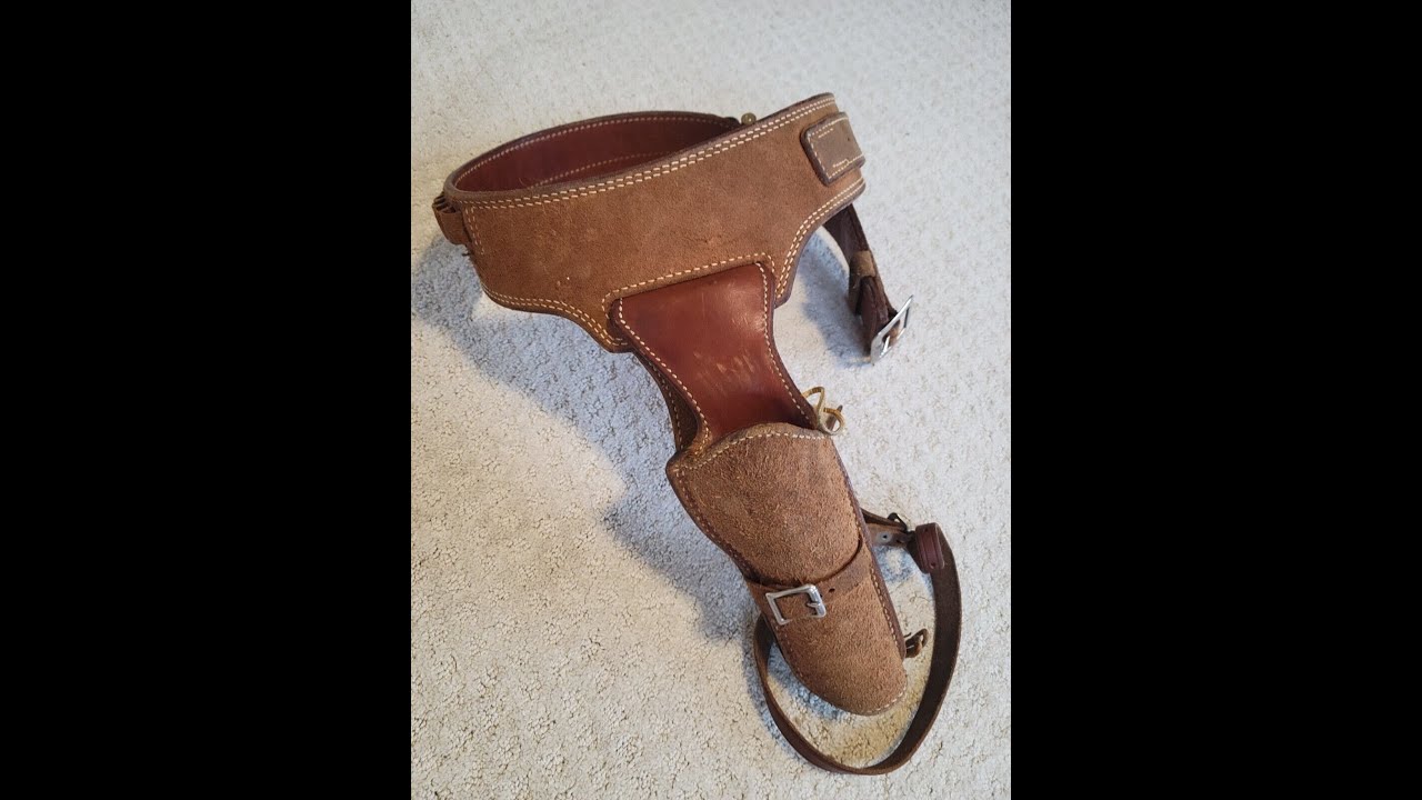 ALFONSO'S OF HOLLYWOOD FAST-DRAW WESTERN GUN BELT & HOLSTER RIG ...