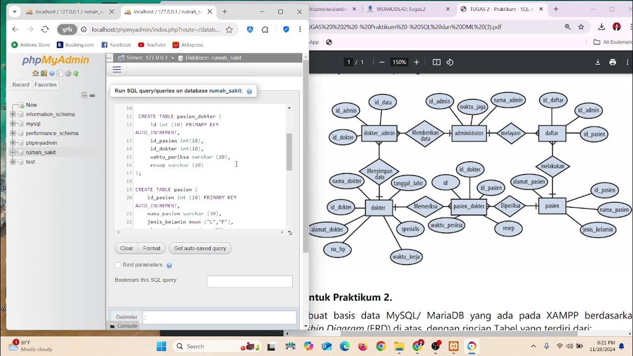 TUGAS 2 - BASIS DATA MEMBUAT BASIS DATA MYSQL / MARIADB - YouTube