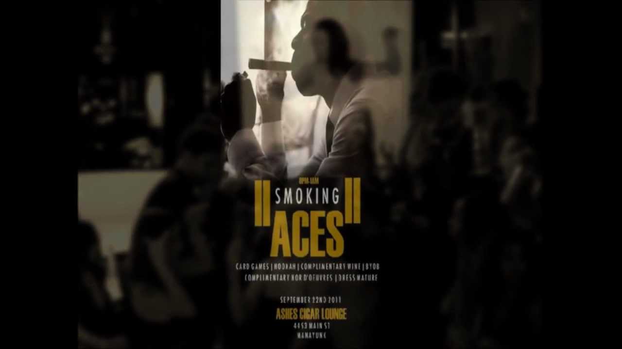 Smoking Aces 9.22 @ Ashes Cigar Lounge - YouTube