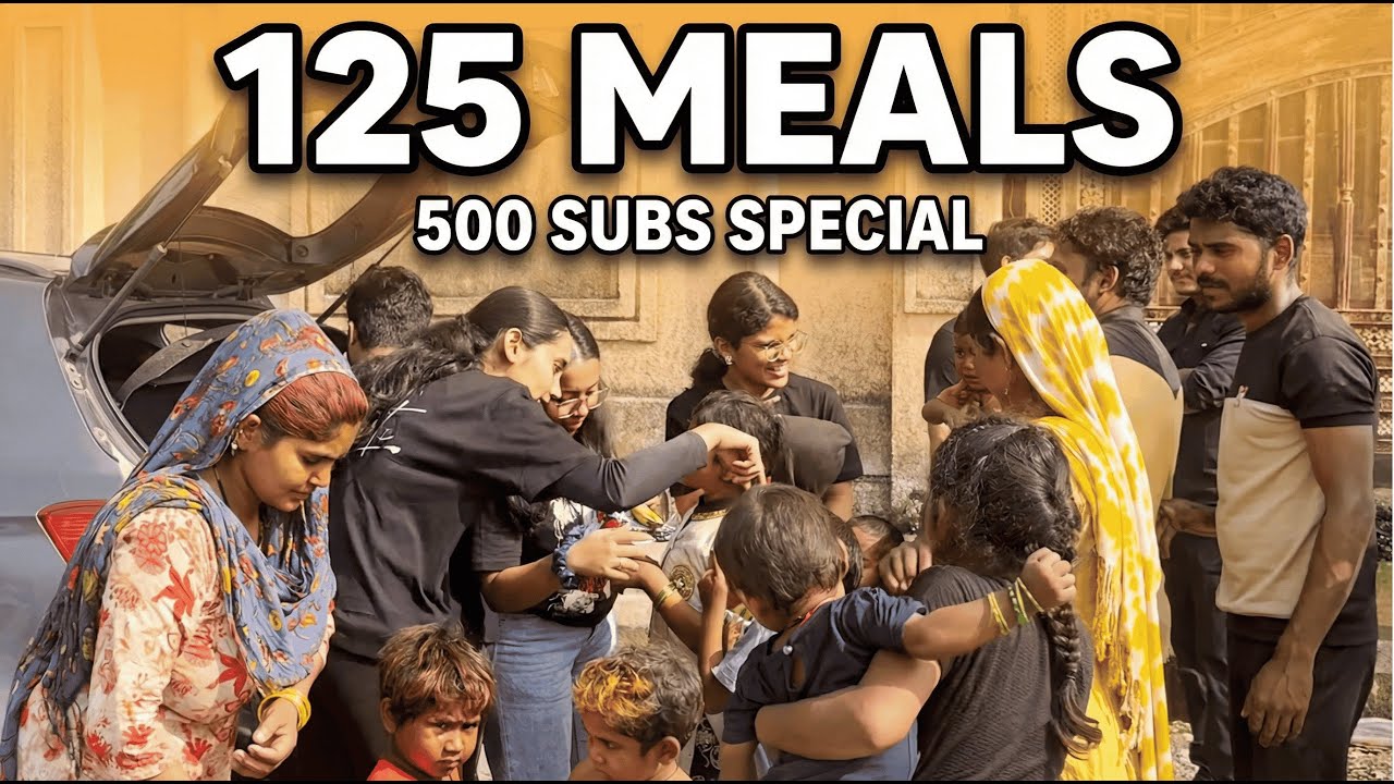 We Fed 125 People to Celebrate 500 Subscribers ️ | Charity Vlog ...