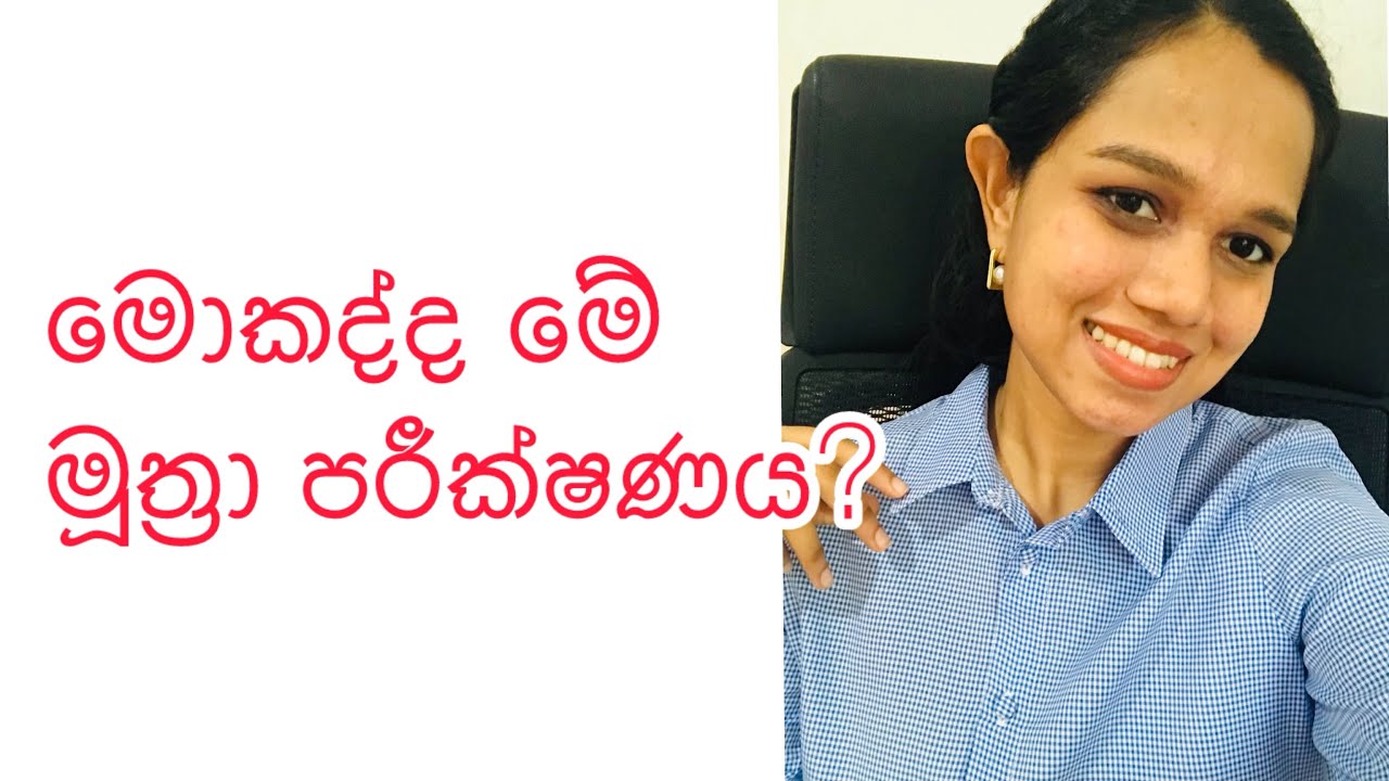 මූත්‍රා පරීක්ෂණය ගැන හැමදේම සින්හලෙන්| urine full report| ufr - YouTube