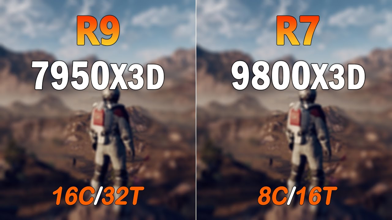 Ryzen 7 9800X3D vs Ryzen 9 7950X3D - Benchmark and Gaming Test - YouTube