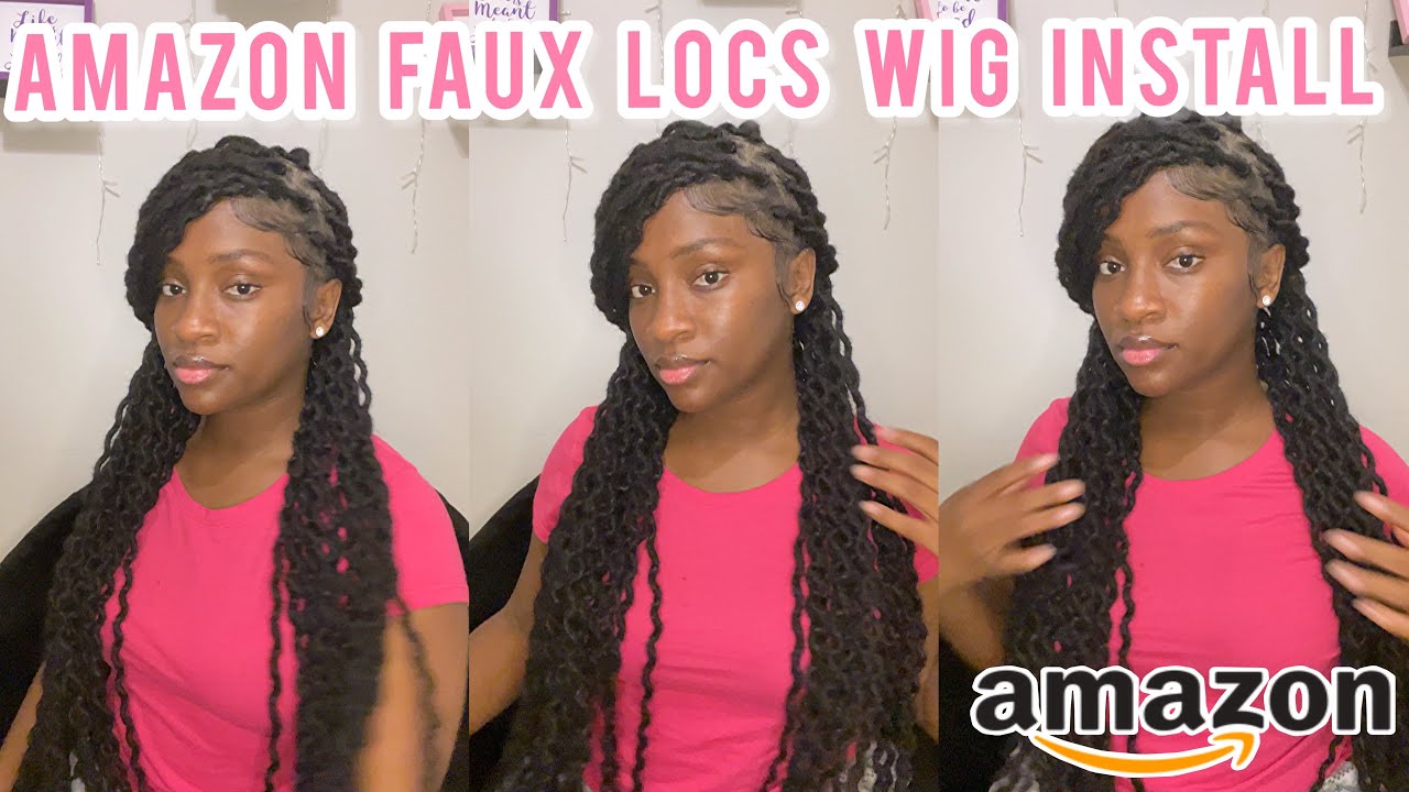 Amazon FAUX LOCS WIG INSTALL| Step by Step Hair Install | Super ...