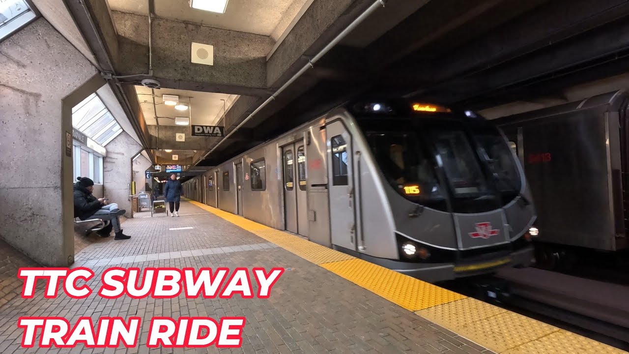 TTC Subway Train Ride from Eglinton Station to Finch West - YouTube