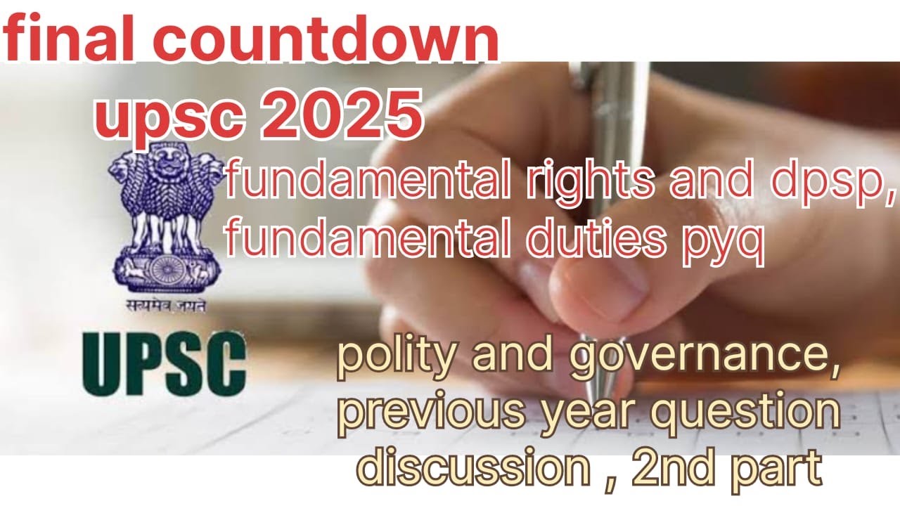 fundamental rights ,dpsp,fundamental duties pyq of upsc - YouTube