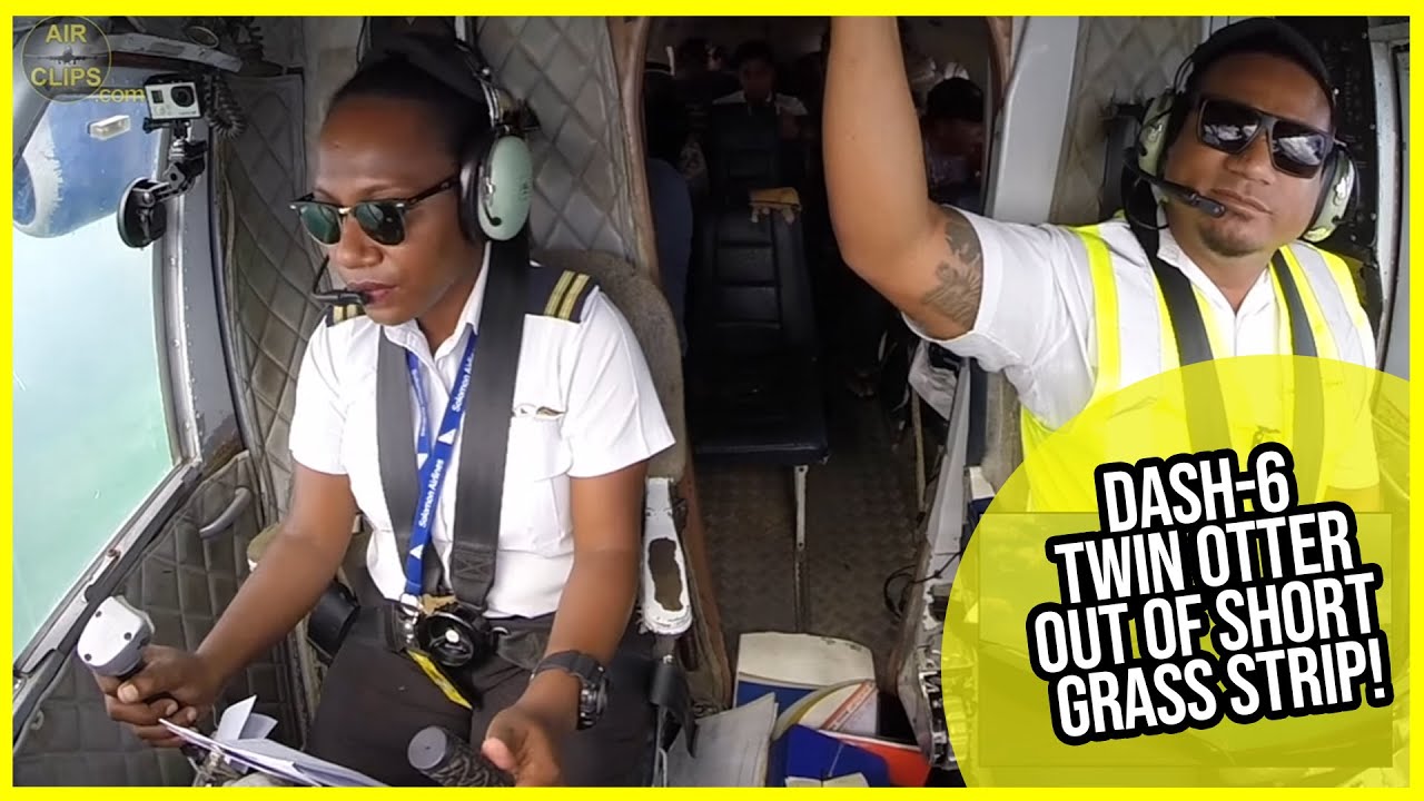 Pure Focus! Patricia piloting classy Dash-6 Twin Otter out of short ...