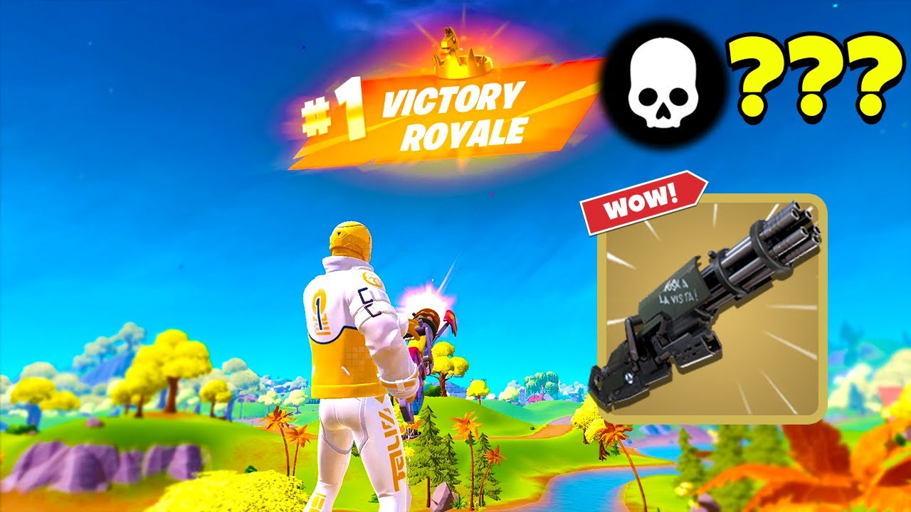 *MINIGUN ONLY* High Elimination Solo Zero Builds (Fortnite Chapter 2 ...