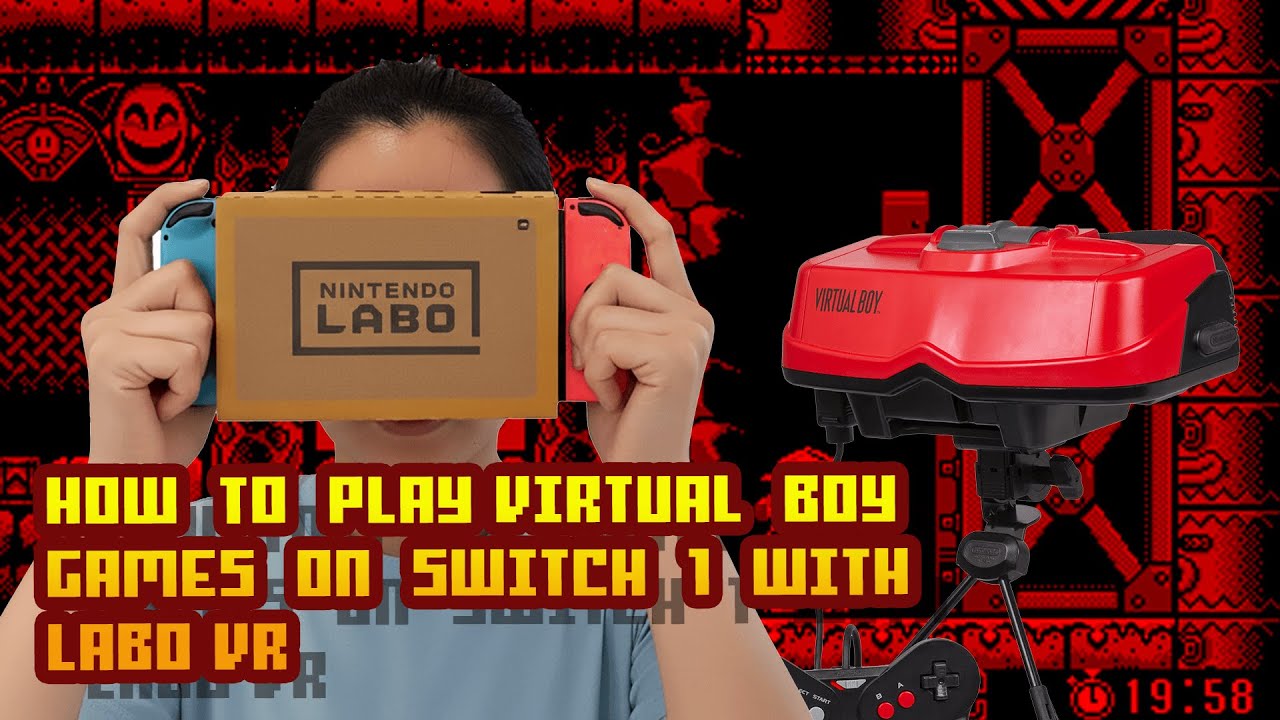 How to play 𝐍𝐎𝐖 Virtual Boy games on Switch 1 in 3D with Labo VR - YouTube