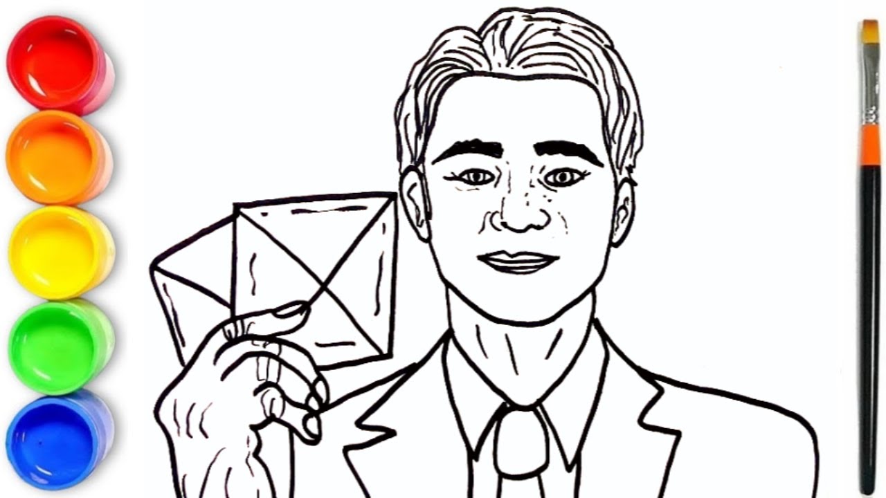 How to Draw Salesman from Squid Game | Squid Game 2 - YouTube