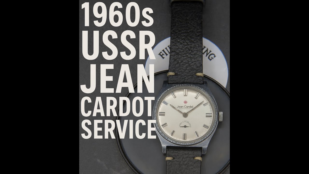1960s USSR Jean Cardot Watch Service | Fine Winding Restoration - YouTube