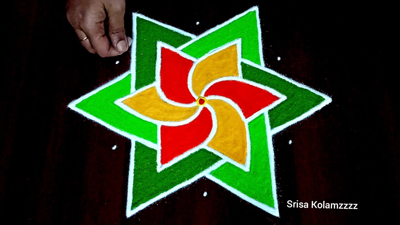 685. 5*3 Easy Sankranthi Pandaga Special Simple Chukkala muggu ...