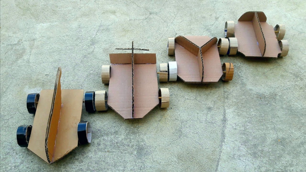How To Make A Cardboard Car Easy To Home | Cardboard Car All Model's ...