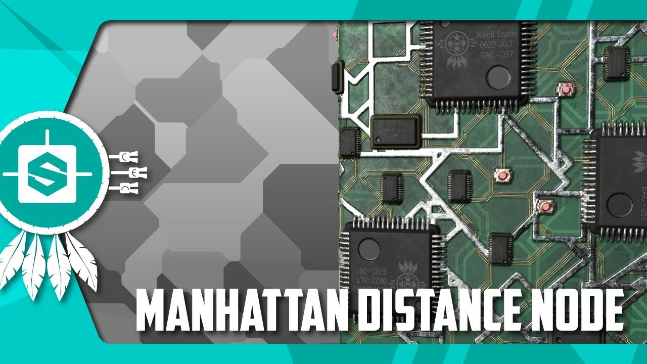 Manhattan Distance Node in SUBSTANCE DESIGNER - YouTube