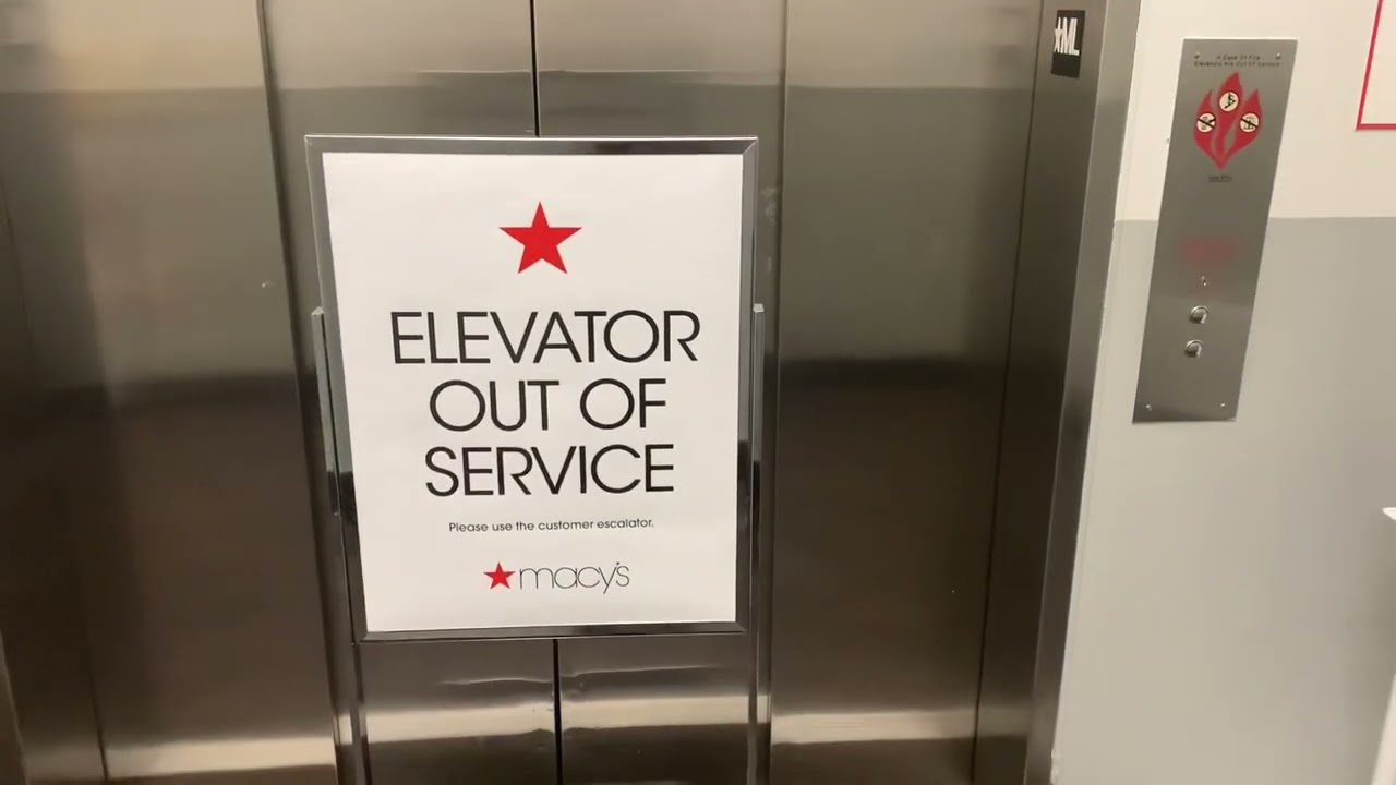 Macys Elevator Out Of Service - Menlo Park Mall - YouTube