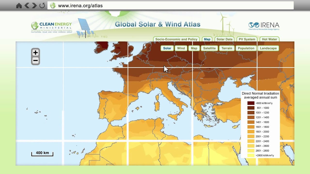 Global Atlas for Solar and Wind Energy - YouTube