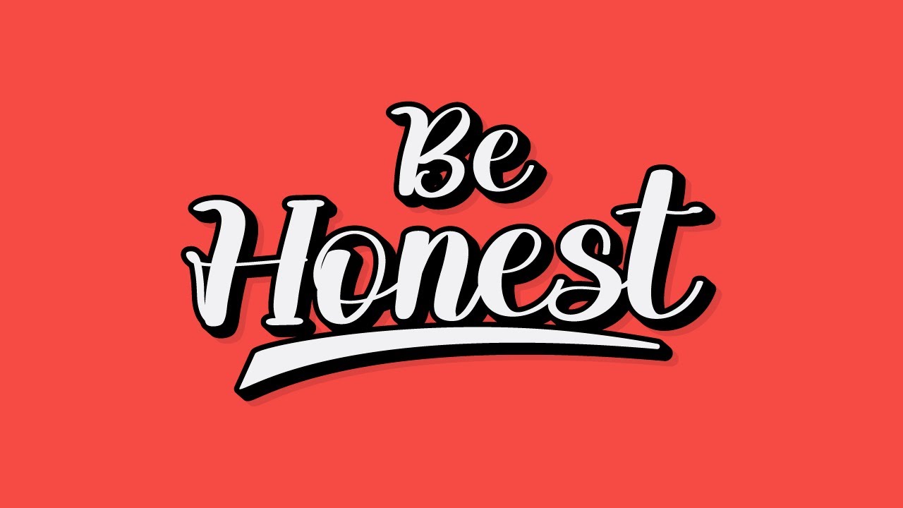 Be Honest | Typography Design | Adobe Illustrator - YouTube