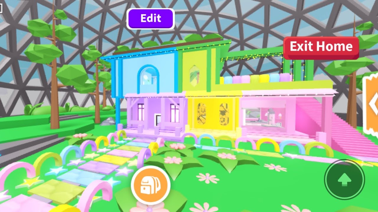 Adopt Me Biodome House Colour Build! 💙💜💛💚 - YouTube