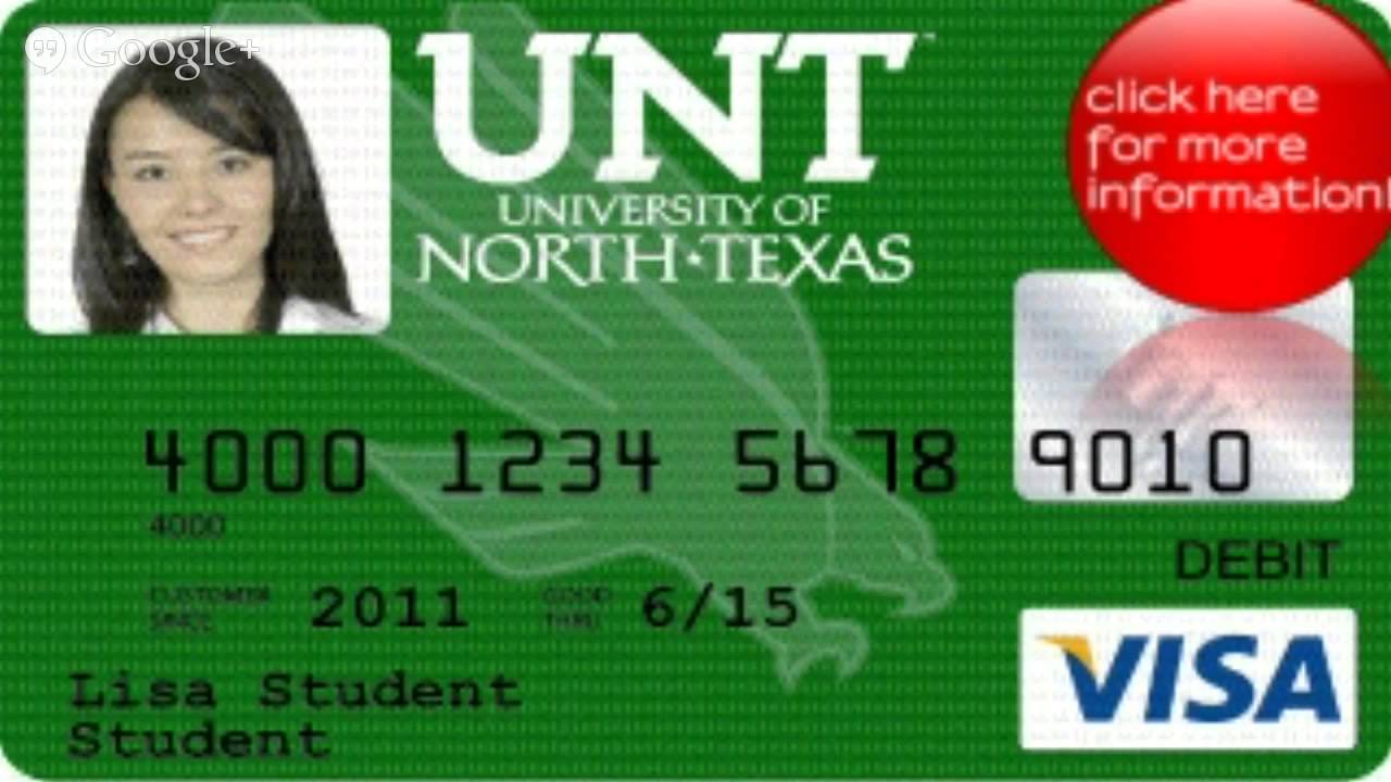 unt debit card - YouTube