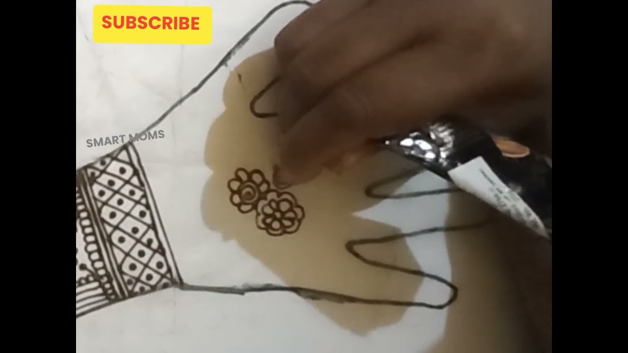 How to make mehandi design || Mehandi shikhe #shortvideo # ...