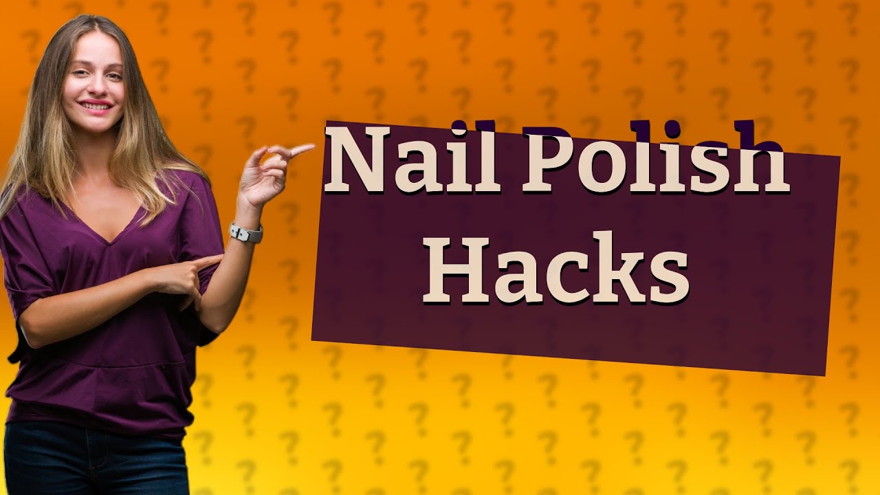 How to harden nail polish quickly? - YouTube