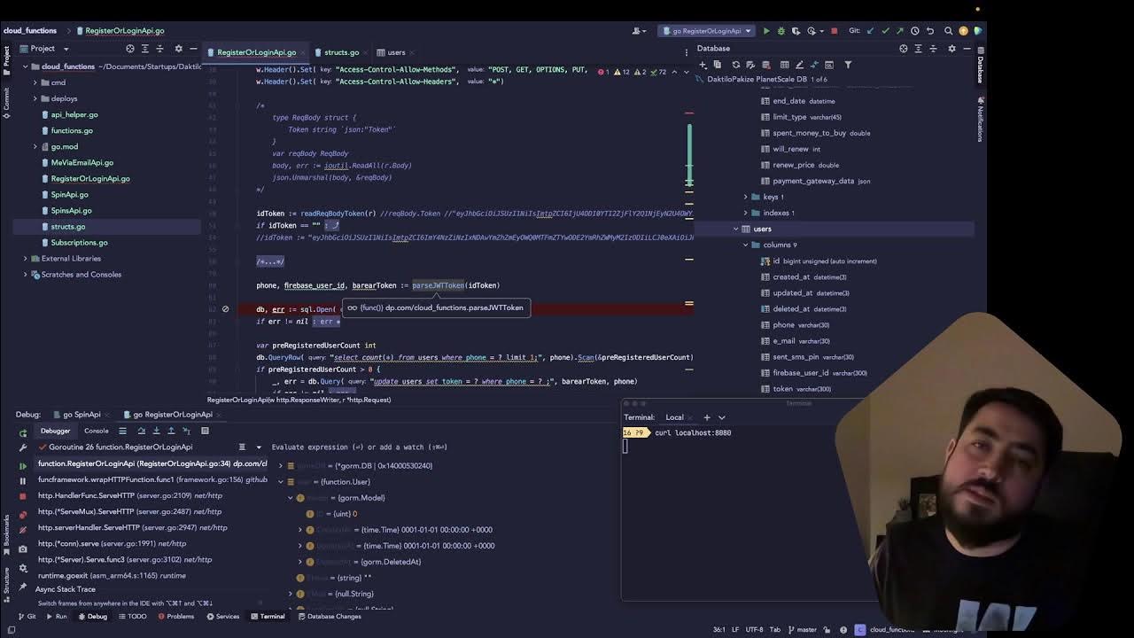 [Sakince Startup Kodluyorum ] GoLang - Flutter - GoogleCP Functions(Serverless) - PlanetScale ...