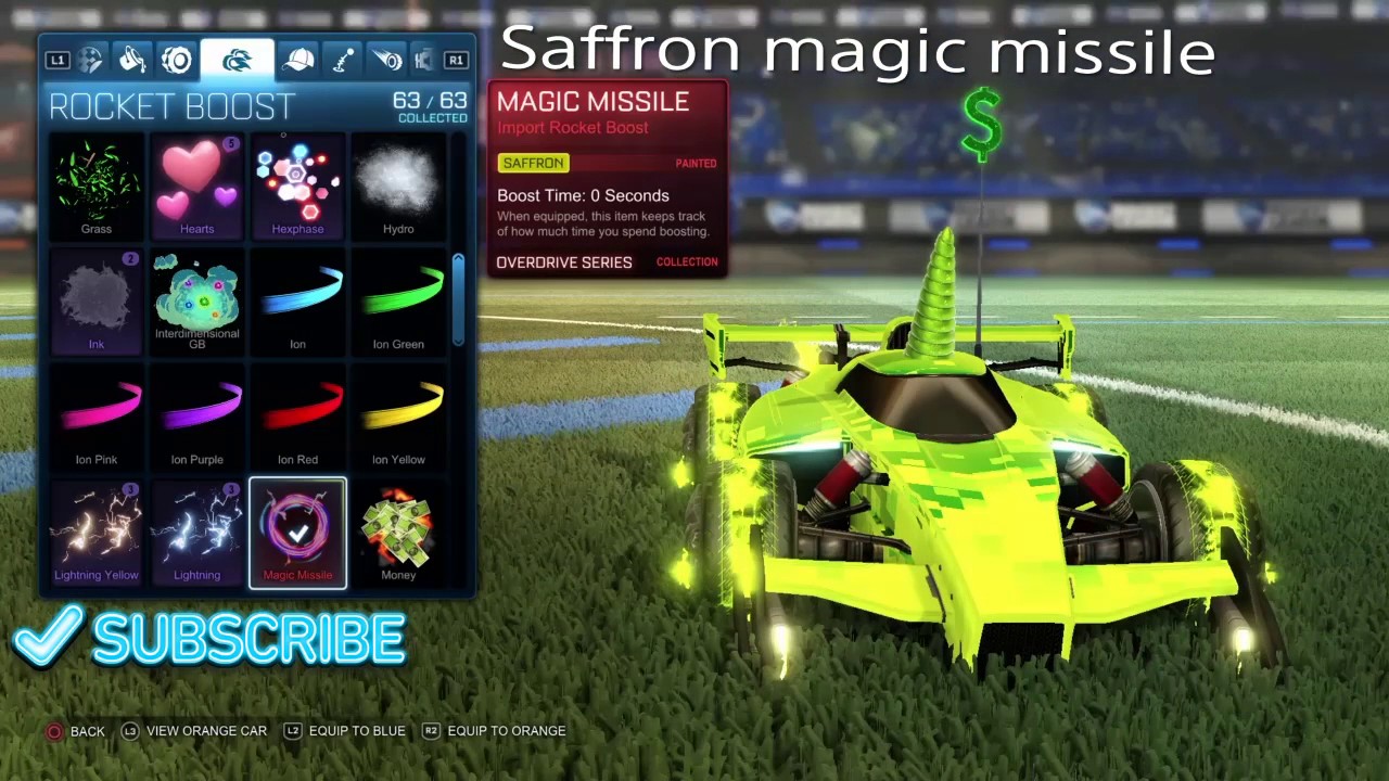 Magic missile saffron #rocketleague#magicmissile#Saffronmagicmissile ...