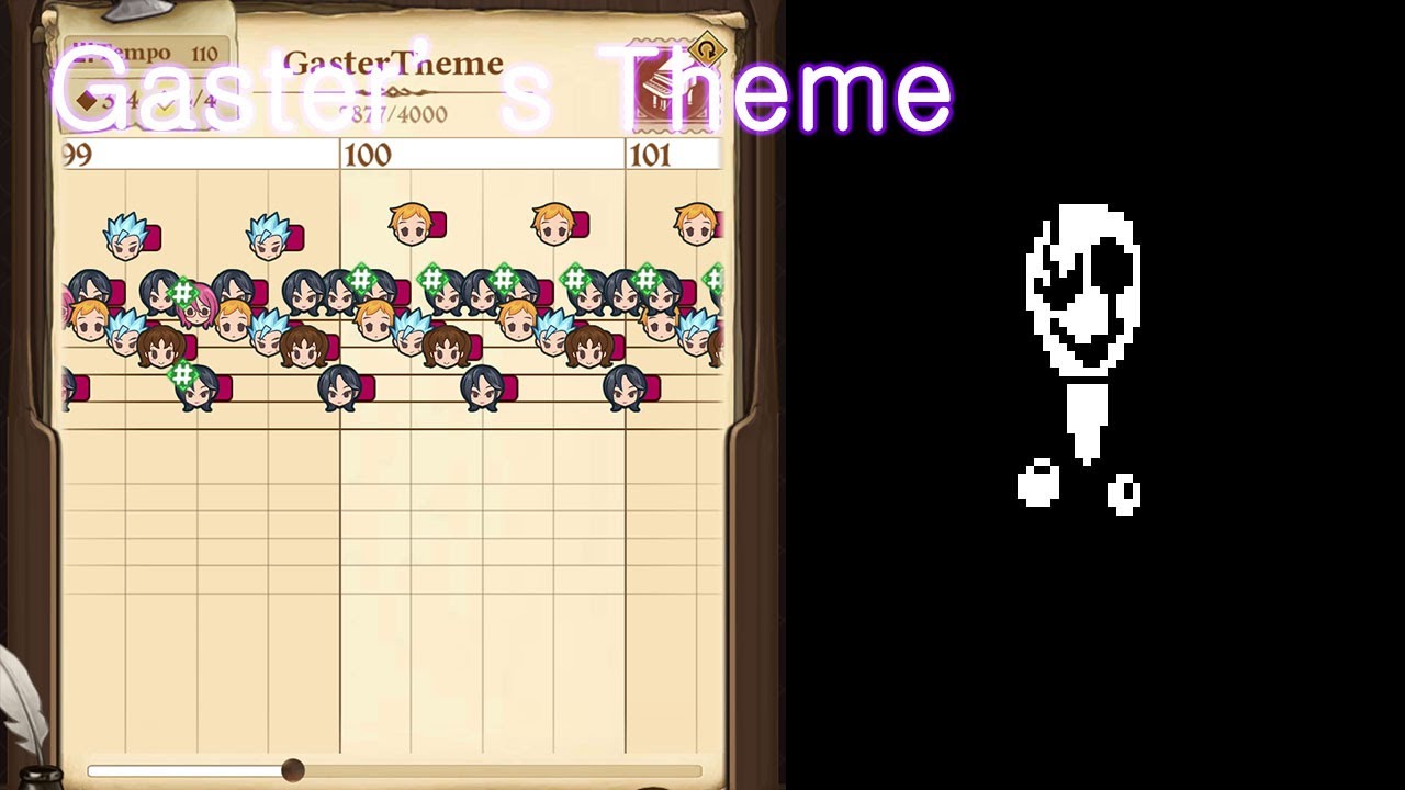 [7ds GRAND CROSS Jukebox]Undertale OST - Gaster's Theme - YouTube