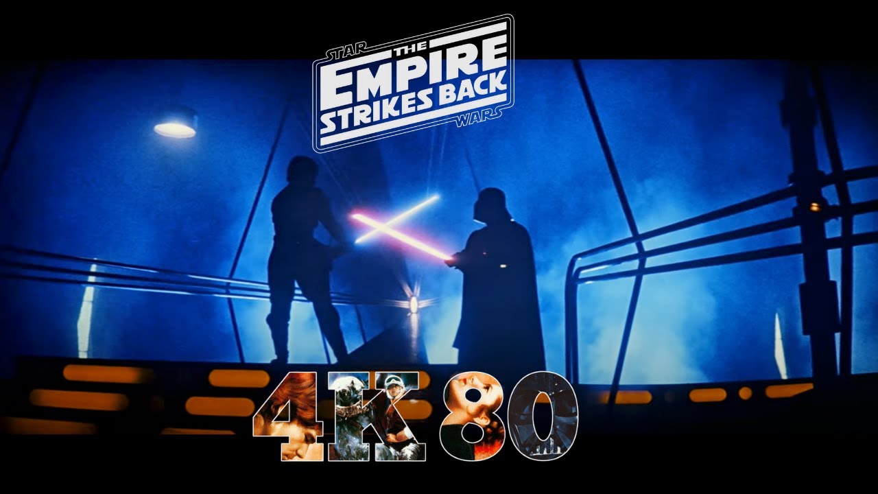 Star Wars: The Empire Strikes Back 4K80 - Luke Skywalker vs Darth Vader ...