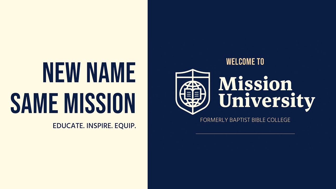 Mission University - Announcement Video - YouTube