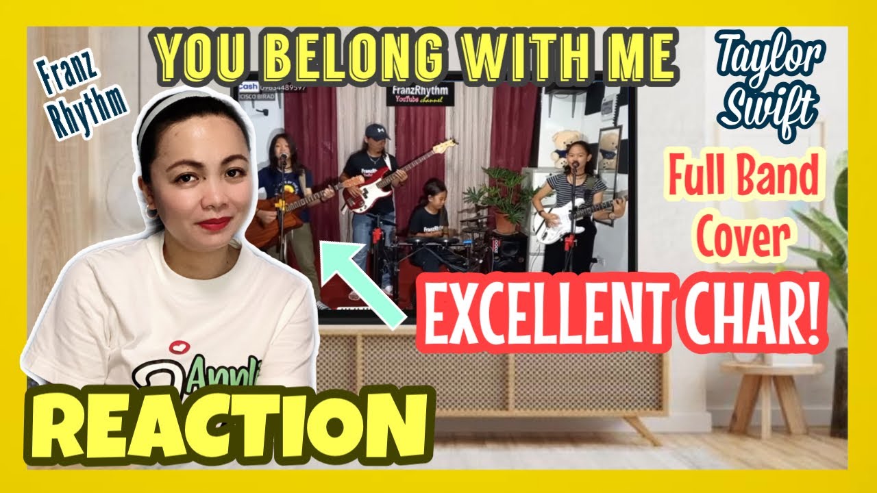FRANZ Rhythm Cover - You Belong With Me (Taylor Swift) | REACTION ...