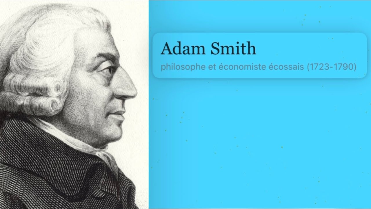 4- L’école classique en économie - Adam Smith - YouTube