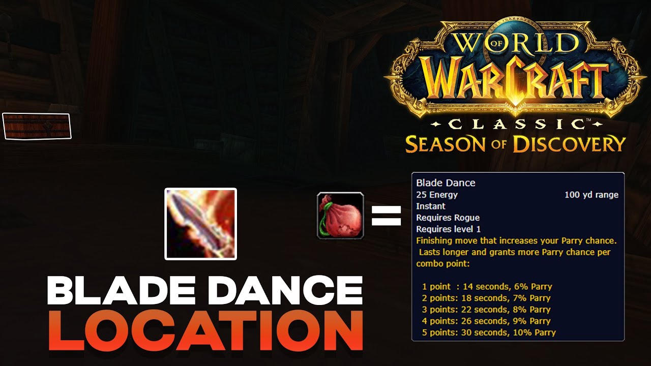 Blade Dance Rune Location - Season of Discovery (WoW) - YouTube