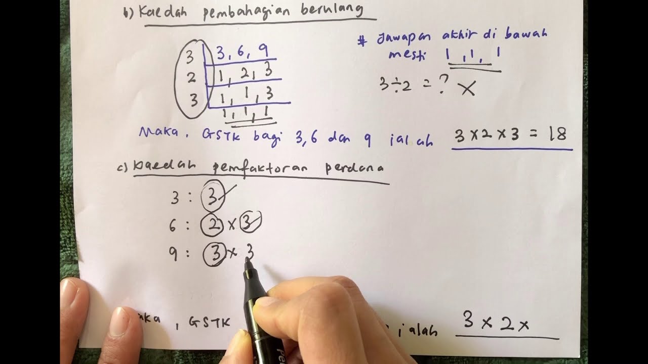 MATEMATIK TING 1. 2.2 GANDAAN, GANDAAN SEPUNYA, GSTK - YouTube