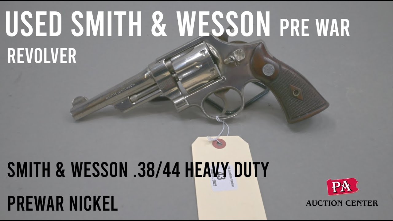 43 Smith & Wesson .38/44 Heavy Duty Prewar Nickel Revolver - A Quick ...