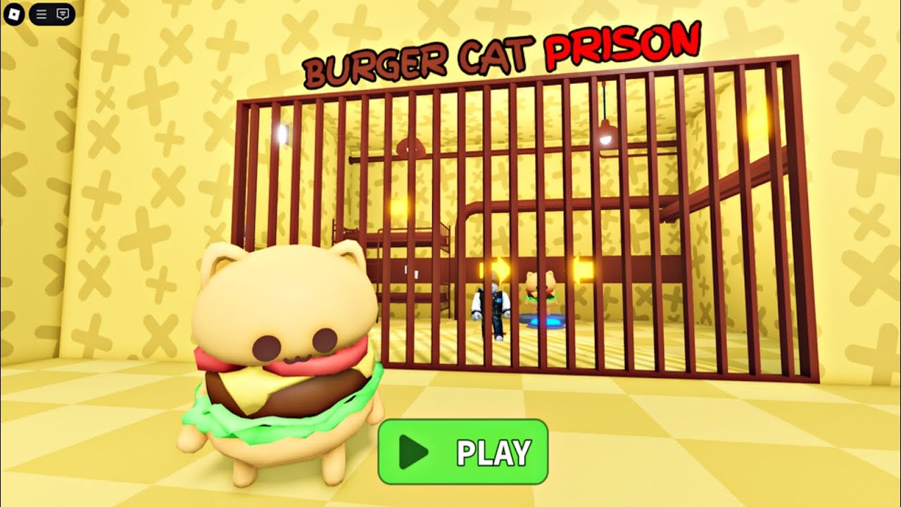 Burger Cat Prison Run! (Obby) - Full Gameplay - No Commentary #roblox ...