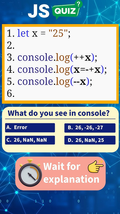 JavaScript Quiz #7 #reactjsinterviewquestions - YouTube