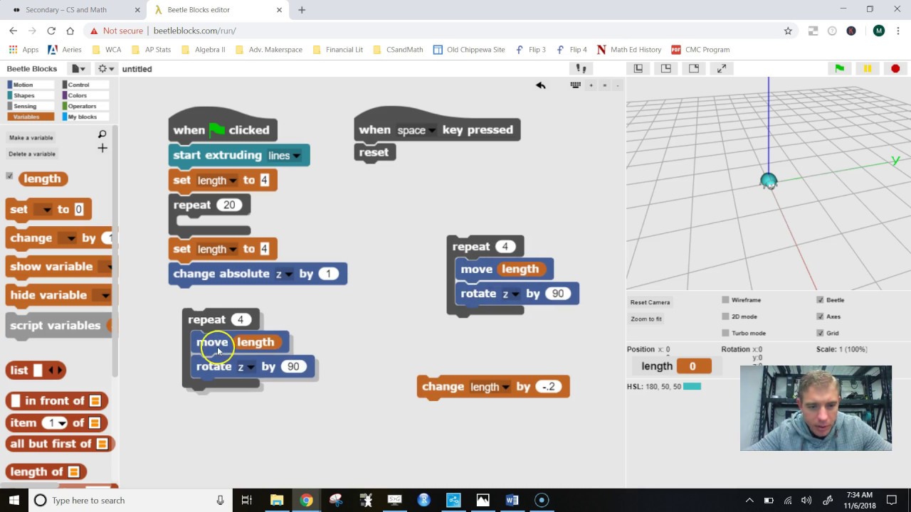 STEAM Coding and 3D Printing Math Lesson - YouTube