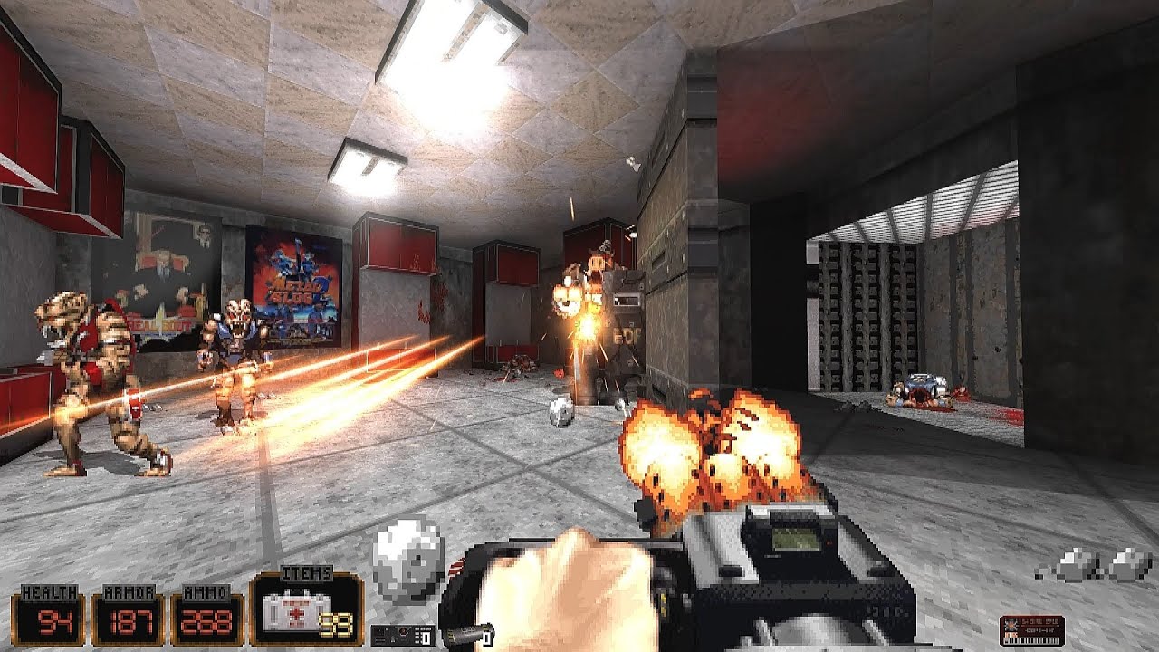 Duke Nukem 3D meets Doom 2 - YouTube