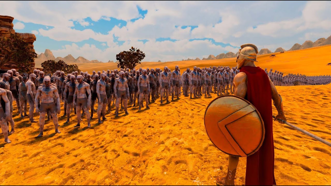 1000 Spartans VS 10 000 Zombies | Ultimate Epic Battle Simulator 2 ...