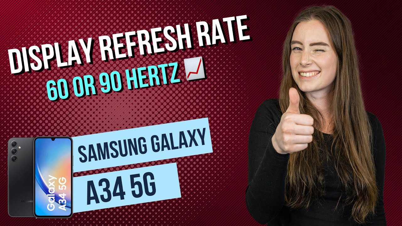 Samsung Galaxy A34 5G - Display Refresh Rate • 📱• 📈 • ㎐ • Tutorial ...
