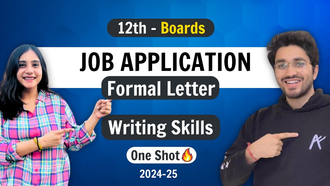 Job Application - Formal Letter | Class 12 English | NCERT for Boards ...