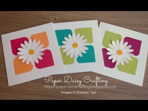 Quick and easy Daisy Punch cards - Stampin' Up! - YouTube