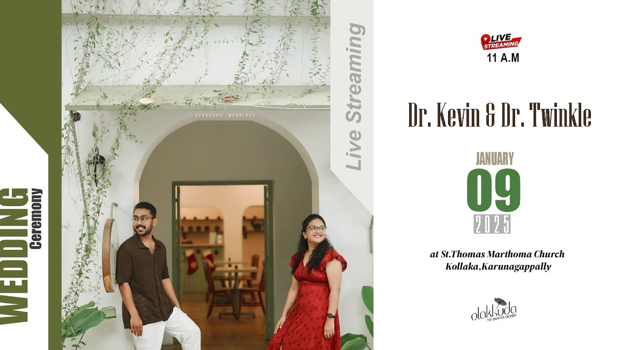 DR. KEVIN & DR. TWINKLE // WEDDING LIVE //09.01.2025 // 11.00 A.M - YouTube