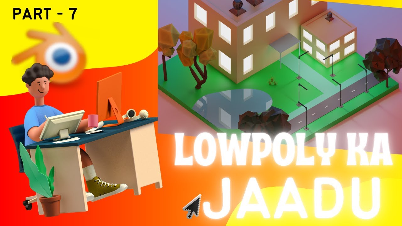 Low Poly Scene in Blender | Blender Tutorial for beginner | Part - 7 ...